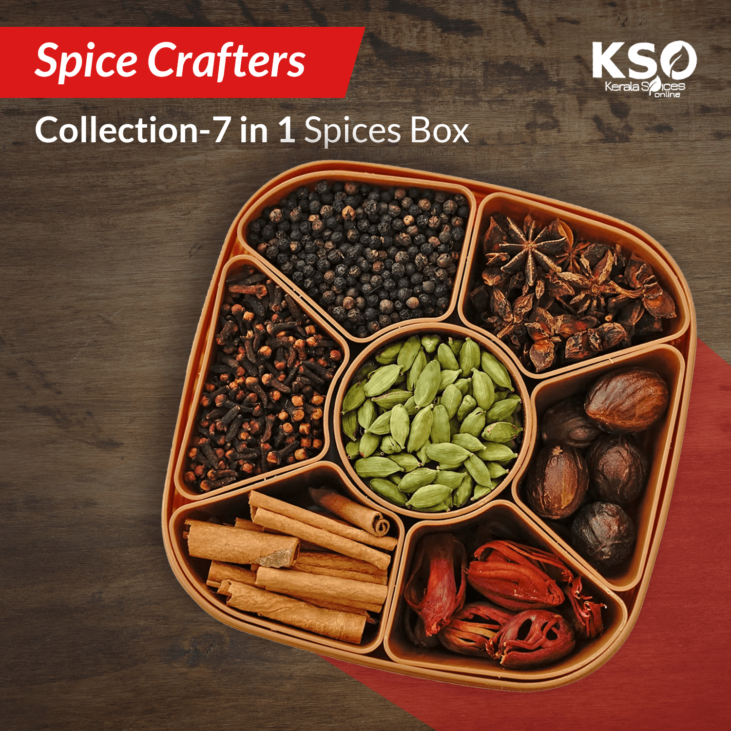 Spice Crafters Collection-7 in 1 Spices Gift Box - Kerala... Buy Spices ...