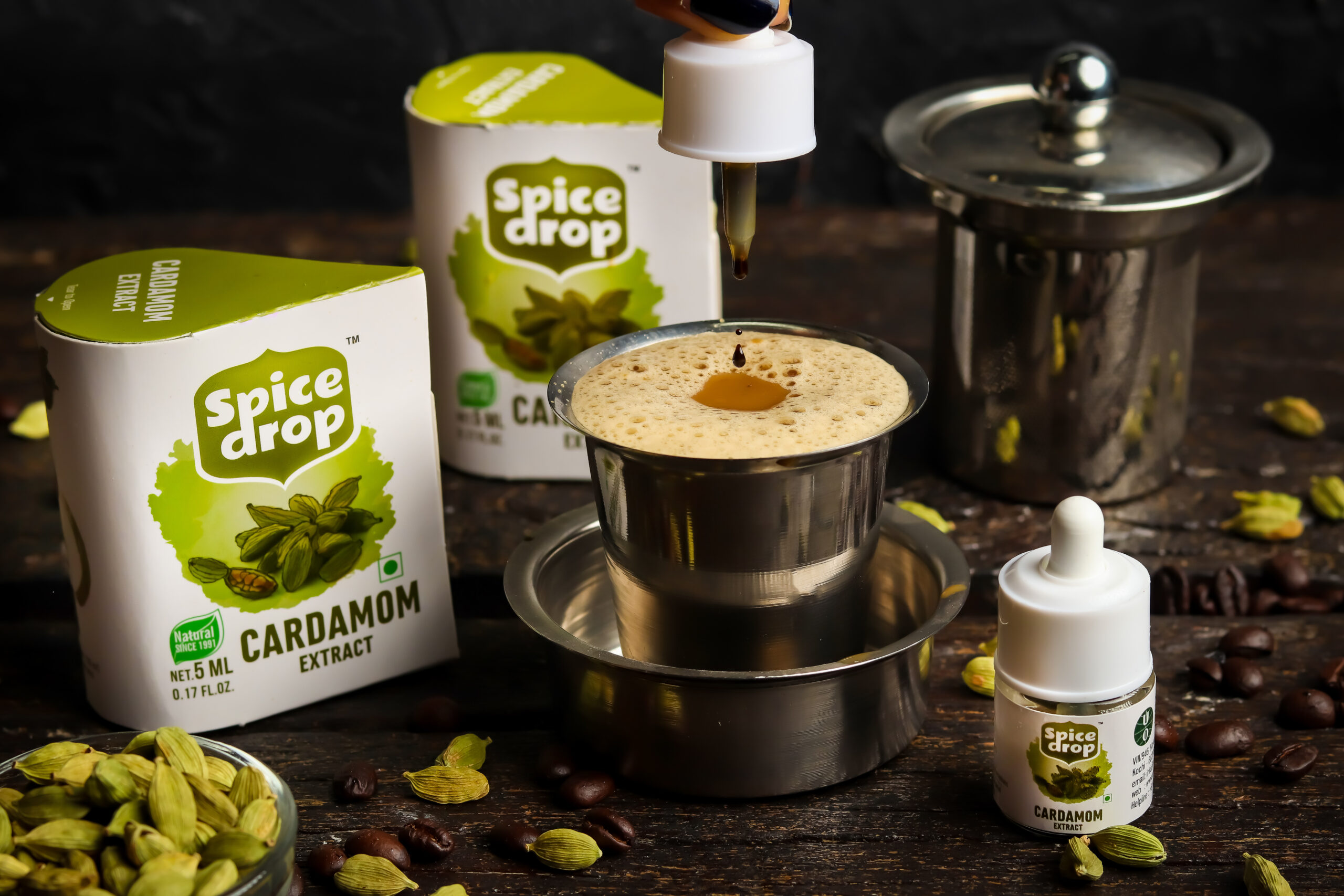 Spice Drop Cardamom Extract 5 ML (180 drops) - Kerala Spices